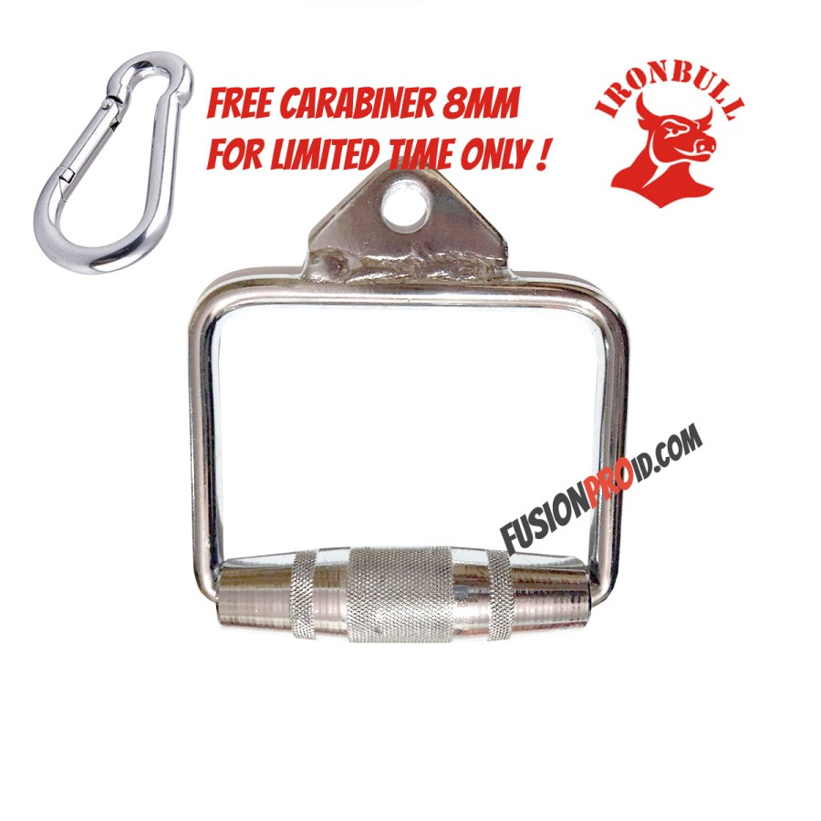 Jual Single Grip Handle Bar Besi Cable Attachment Alat Gym Fitnes Iron ...