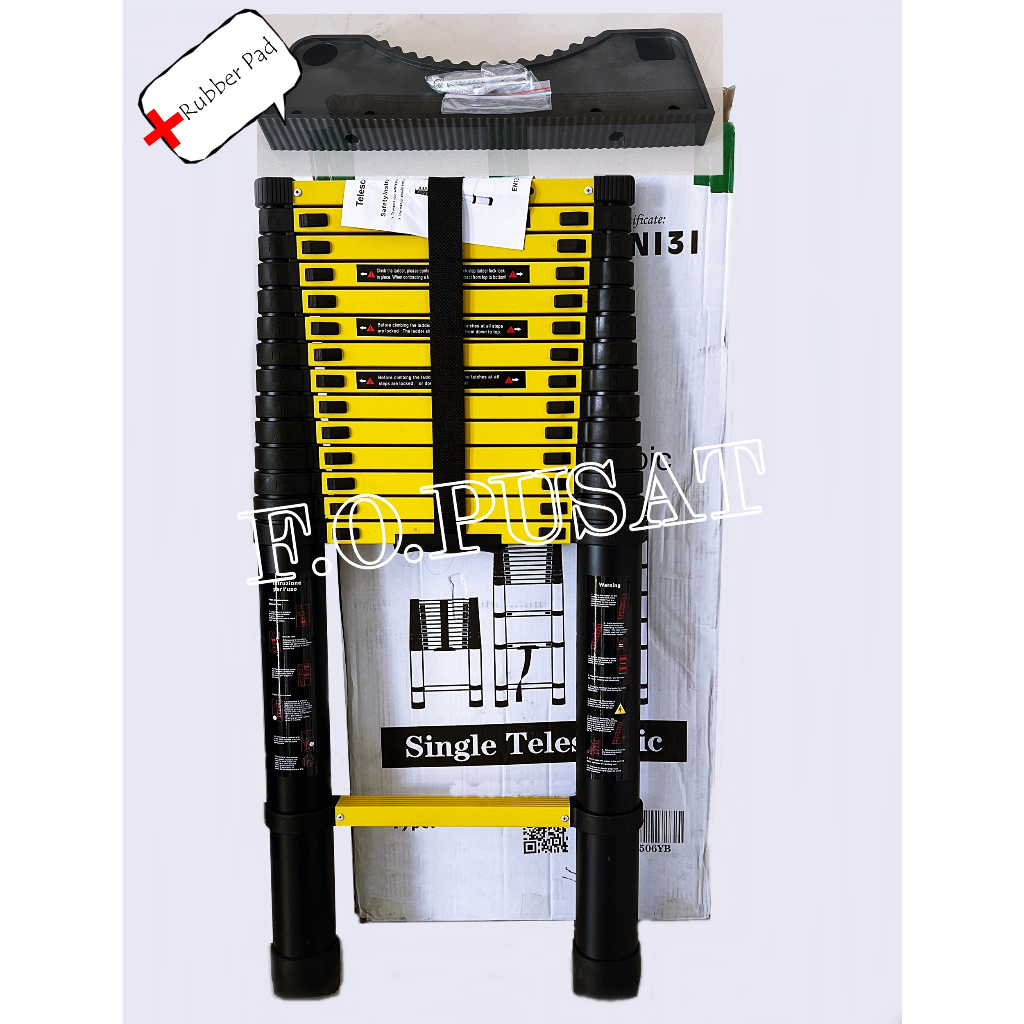 Jual Tangga Teleskopik Aluminium 6,2 mtr Teleskopik Ladder 6,2 mtr Bersetifikasi EN131 | Shopee ...