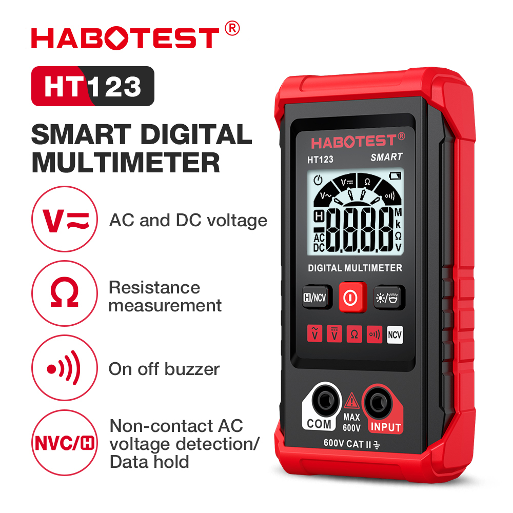 Jual HABOTEST HT123 600V Digital Multi Meter AC/DC 4000 Counts MULTI ...