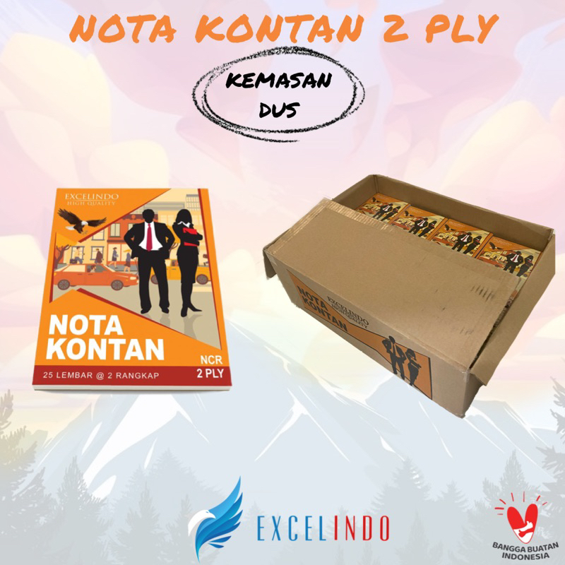 Jual (1 DUS/ISI 240 BUKU) Buku Nota Kontan 2 ply NCR merk Excelindo ...
