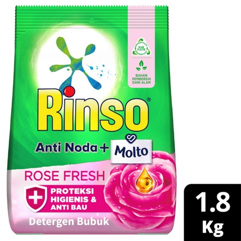 Jual Rinso Detergent Bubuk Kemasan 1,8 KG | Shopee Indonesia