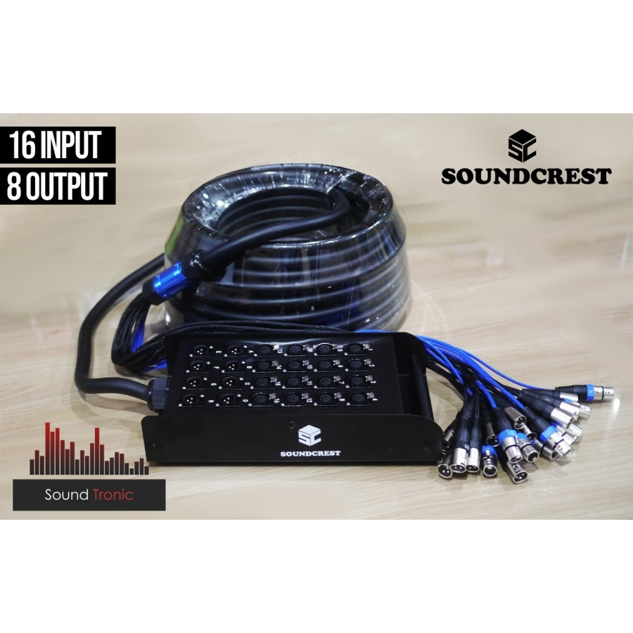 Jual Kabel Snake 24ch SOUNDCREST - 16 Input 8 Output - 30 Meter ...