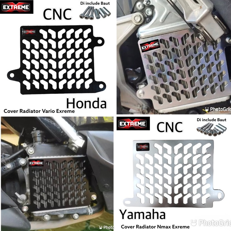 Jual cover radiator nmax aerox PCX vario150 tutup radiator pelindung ...