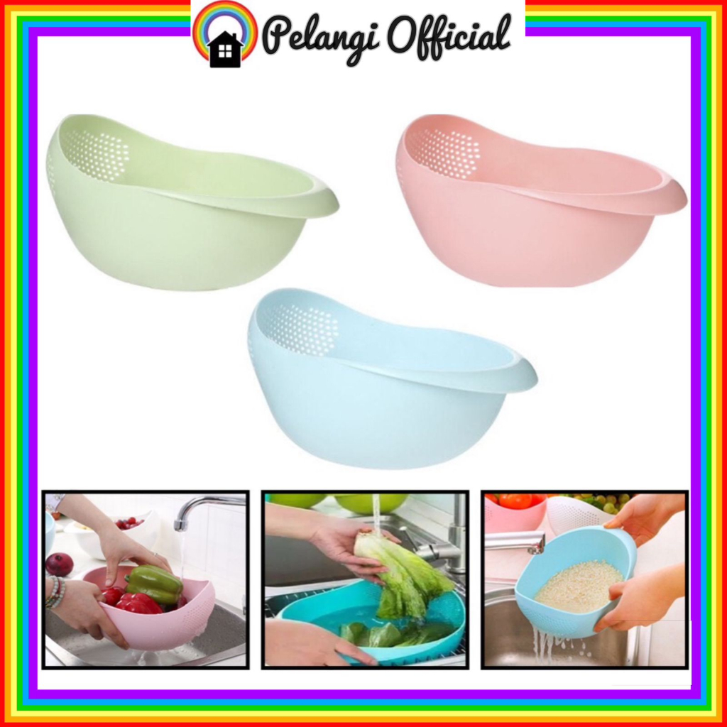 Jual 671 Baskom Pencuci Buah Sayur Beras Alat Cuci Beras Dan Sayur ...