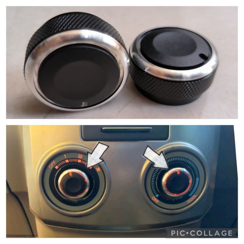 Jual sepasang knop ac rush terios 2008-2013 putaran tombol ac model ...