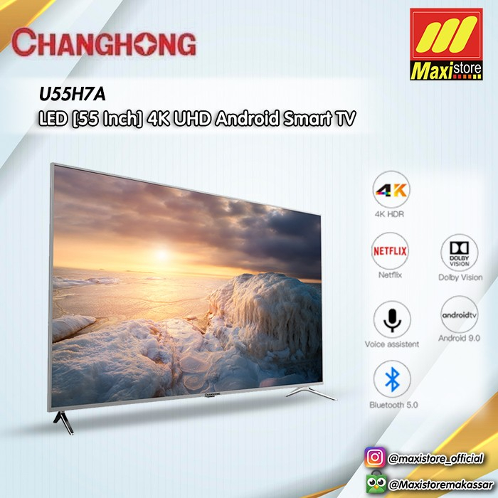 Jual TV LED CHANGHONG 55 INCH UH55H7 PRO / 55H7 TV UHD 4K NEW-MaxiStore ...