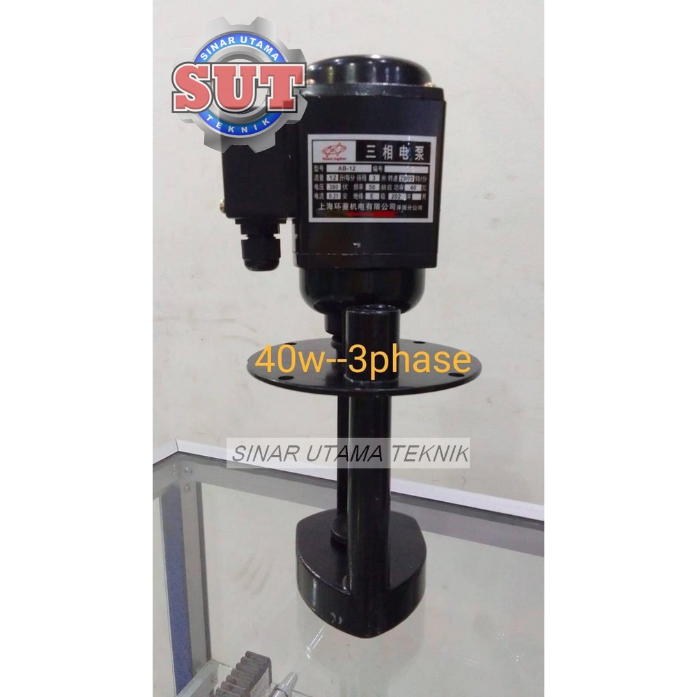 Jual Pompa cooland 40 Watt 3 phase pompa air pendingin coolant mesin bubut | Shopee Indonesia