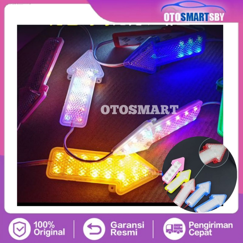 Jual Lampu LED Modul Panah 18 mata Smd Tambahan Sein 12v &24v ...