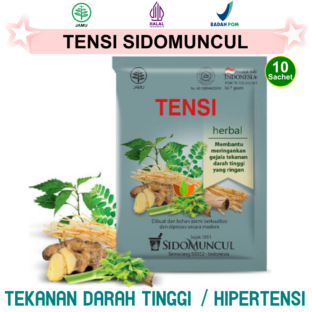 Jual 10 SACHET JAMU TENSI SIDOMUNCUL OBAT HERBAL HIPERTENSI PENURUN ...