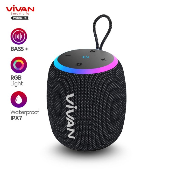 Jual VIVAN Bluetooth Speaker Surround Sound 360° Waterproof IPX7 Hi-Fi ...