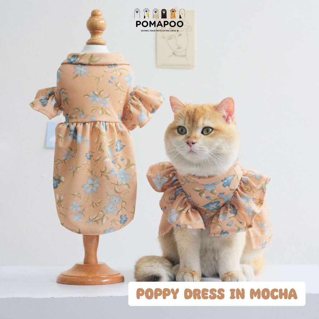Jual POMAPOO - Baju Kucing dan Baju Anjing Poppy Dress | Shopee Indonesia