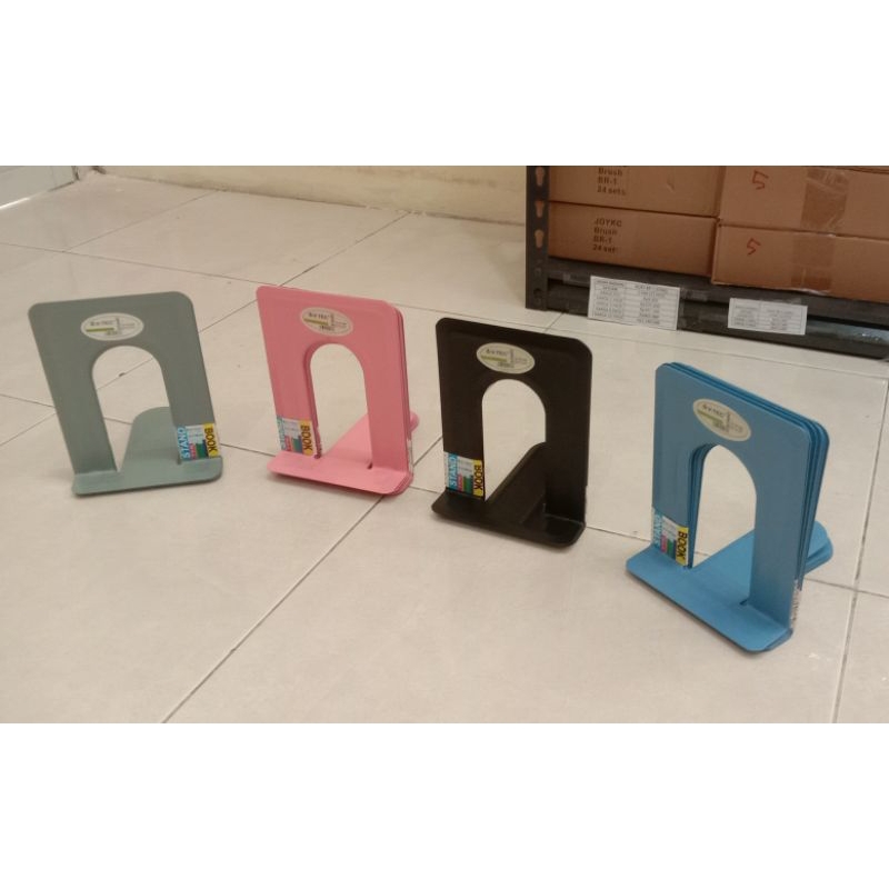 Jual Stand Book VTEC / pembatas buku / penyangga buku besi 1 PASANG ...