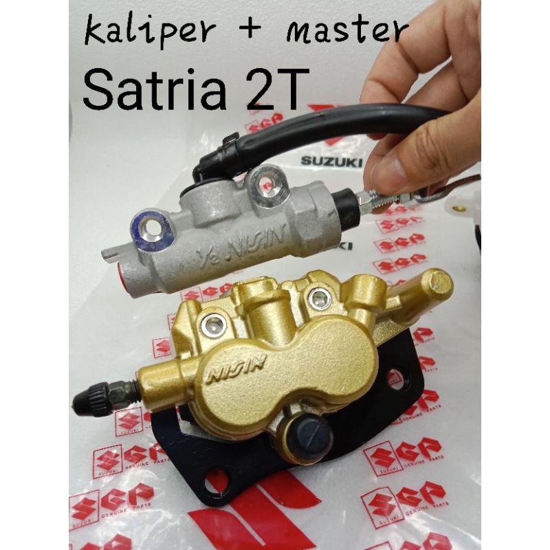 Jual Kaliper pala babi belakang plus tonjokan master rem belakang satria 2 tak, Satria Hiu ...