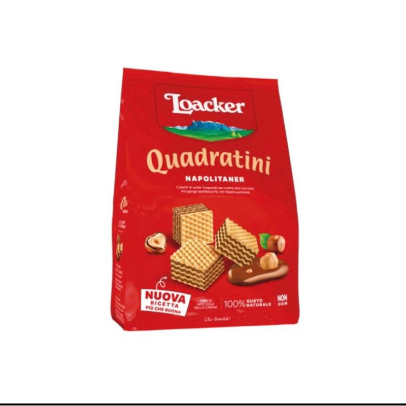 Jual Loacker Quadratini wafer cookies 250gr biskuit wafer loacker ...