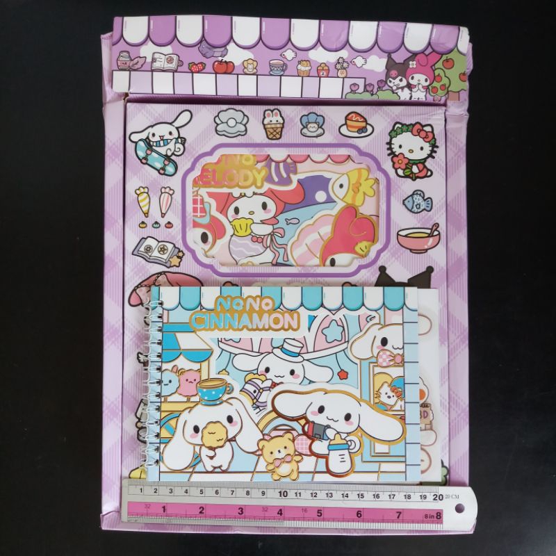 Jual buku stiker + notes spiral korea 1pcs 15 Lbr 18x12cm | Shopee ...