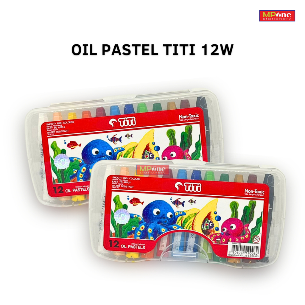 Jual Crayon Titi 12 Warna Crayon warna Titi Oil Pastel 12W | Shopee Indonesia