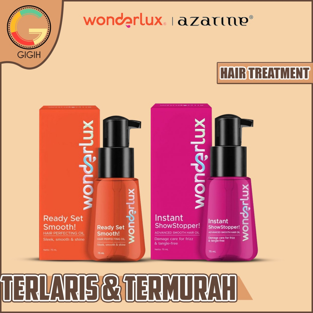 Jual WONDERLUX X AZARINE HAIR OIL SERUM 75ML VITAMIN RAMBUT | Shopee ...