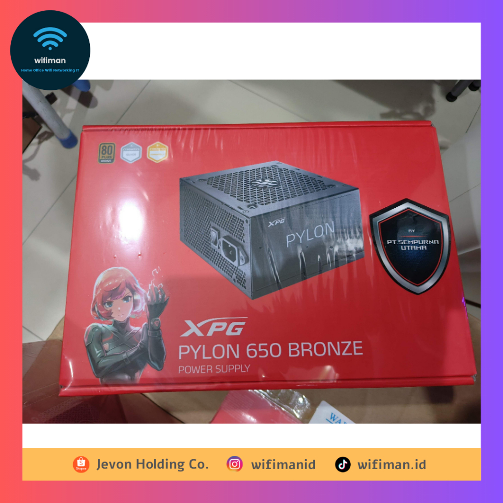 Jual Adata XPG Plyon 650w 80+ Bronze - 650 Watt 80 Plus Pylon 650B ...