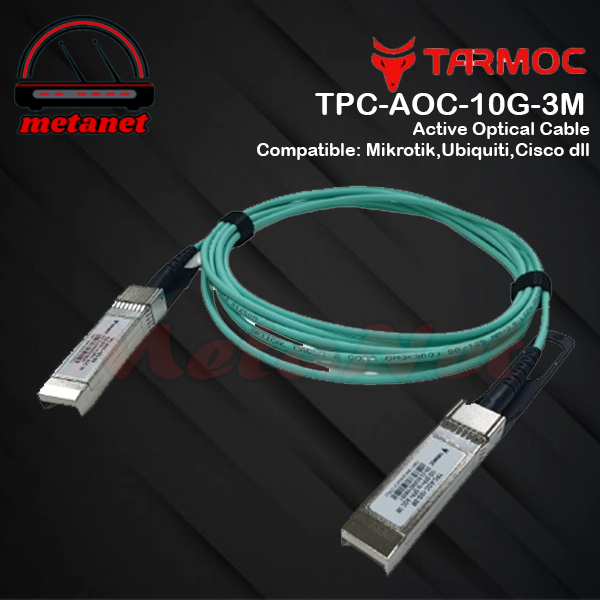 Jual Tarmoc TPC-AOC-10G-3M | SFP+ Active Optical Cable 3 Meter | Shopee ...