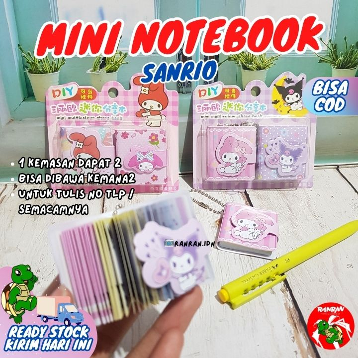 Jual Buku Mini Sanrio/Notebook Sanrio/ 1 pak isi 2pcs | Shopee Indonesia