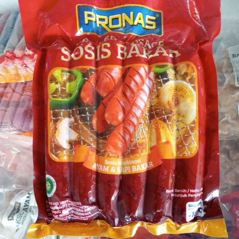 Jual FREE GIFT Pronas Sosis Kombinasi Ayam dan Sapi Bakar Isi 6 480gr ...