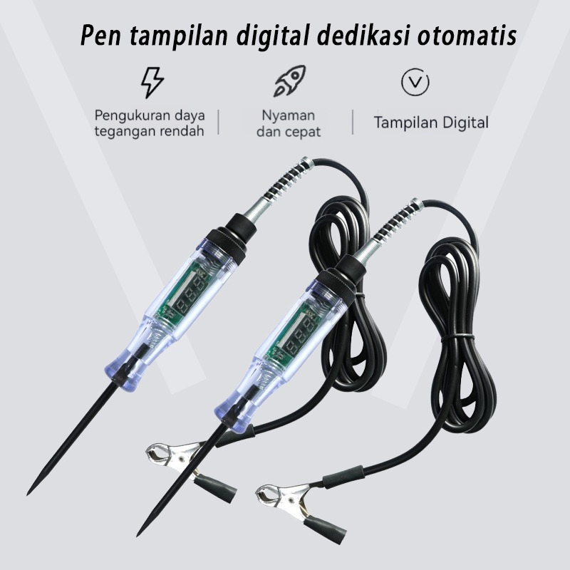 Jual Tespen Digital Tester Testpen Kelistrikan Listrik Mobil Motor 6v ...