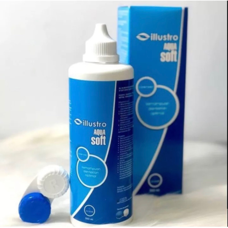 Jual CAIRAN SOFTLENS AQUASOFT ILLUSTRO 120ML / 350ML | Shopee Indonesia