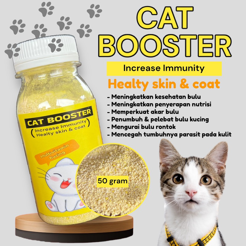 Jual CAT BOOSTER Vitamin Penggemuk dan Bulu Kucing Penumbuh Bulu Kucing ...