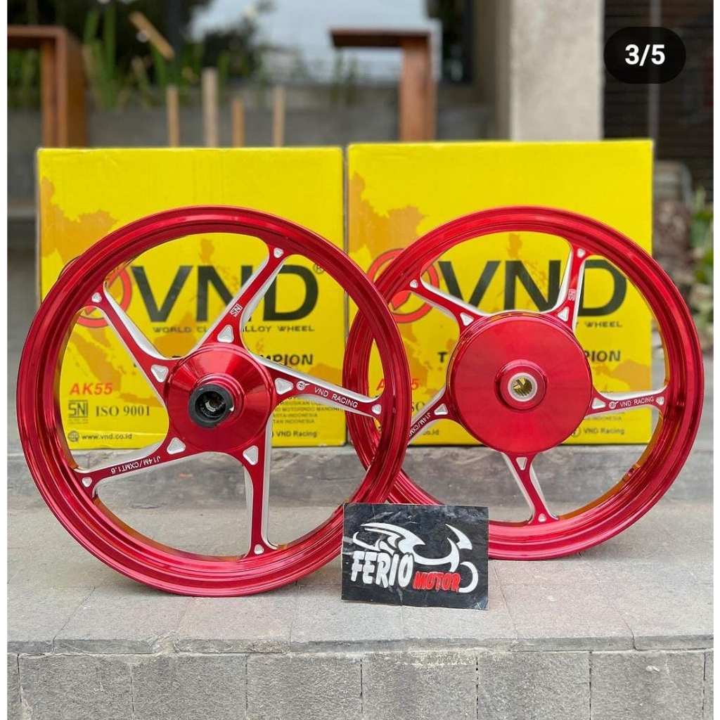Jual Velg VND AK 55 Mio Sporty Mio Karbu Smile Mio M3 P5 ENKEI Ring 14 17 uk 160/185 | Shopee ...