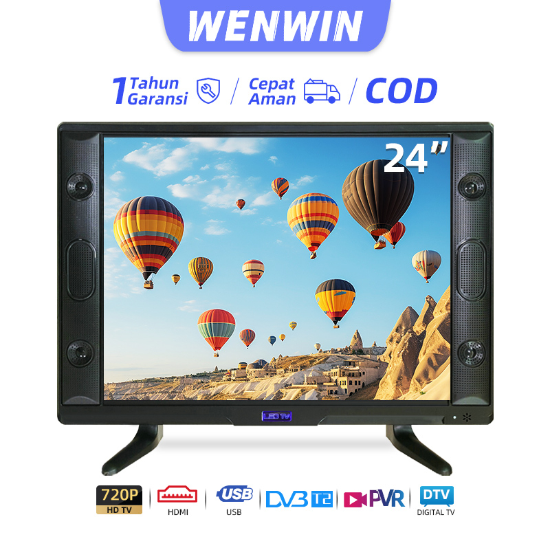 Jual WENWIN TV 24 25 inch FHD Digital Analog Televisi Murah LED PC CCTV ...