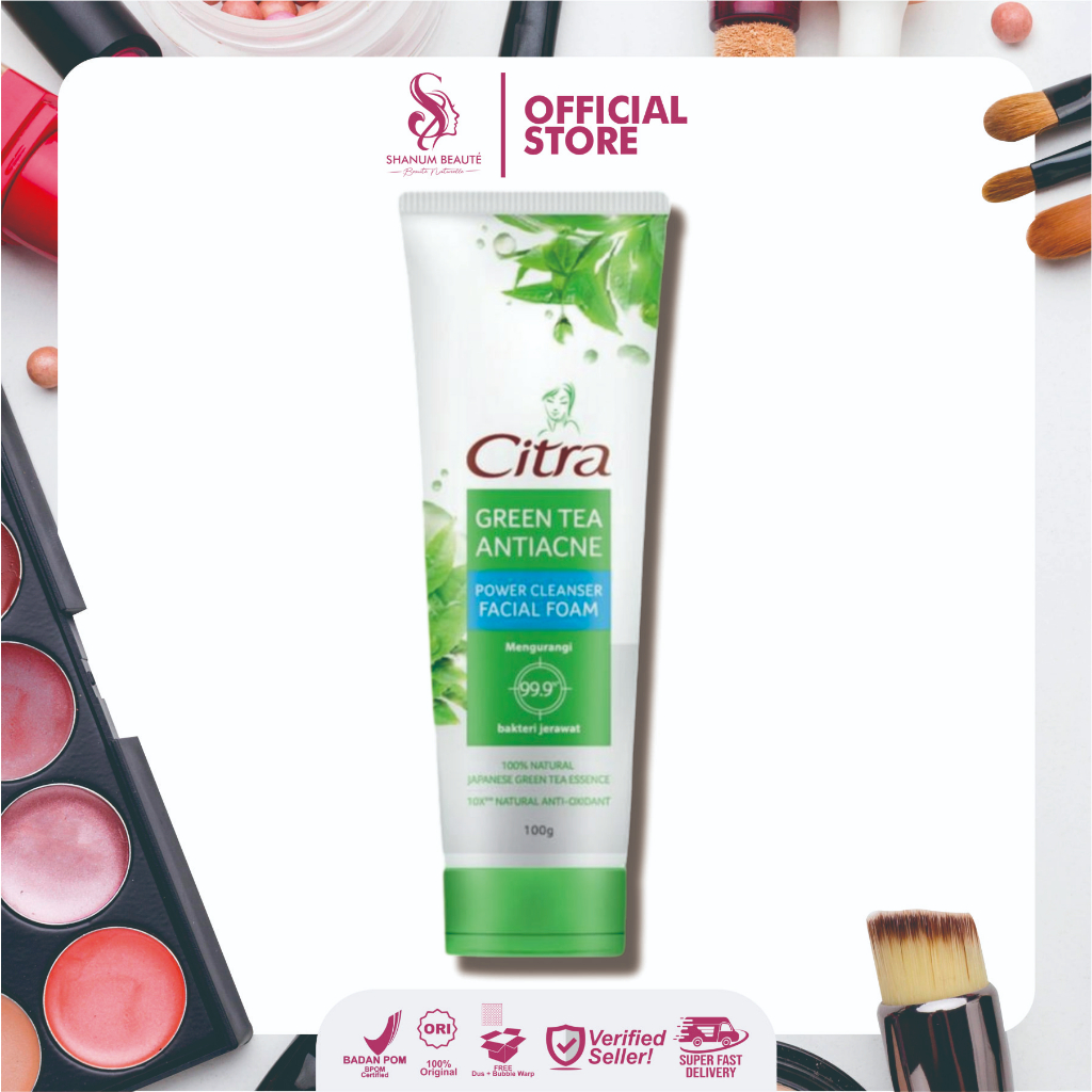 Jual Citra Green Tea Anti Acne Facial Foam - 100gr | Shopee Indonesia