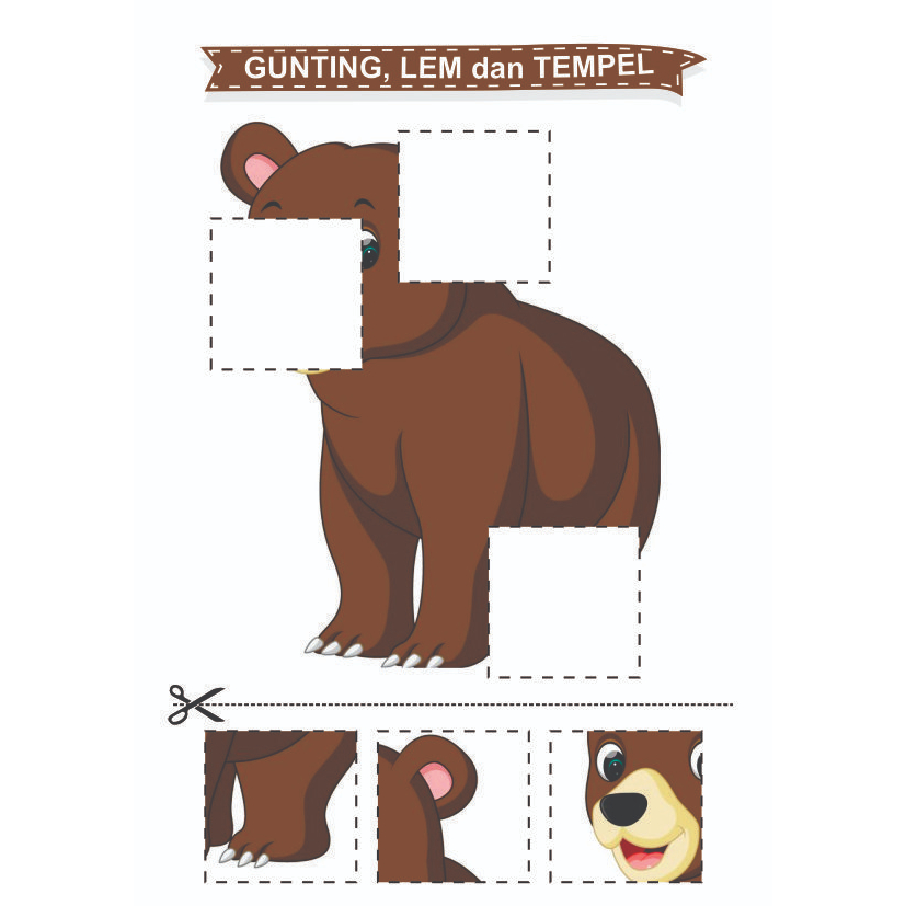Jual Lembar Aktivitas Anak Gunting Lem dan Tempel - Lembar Belajar anak ...