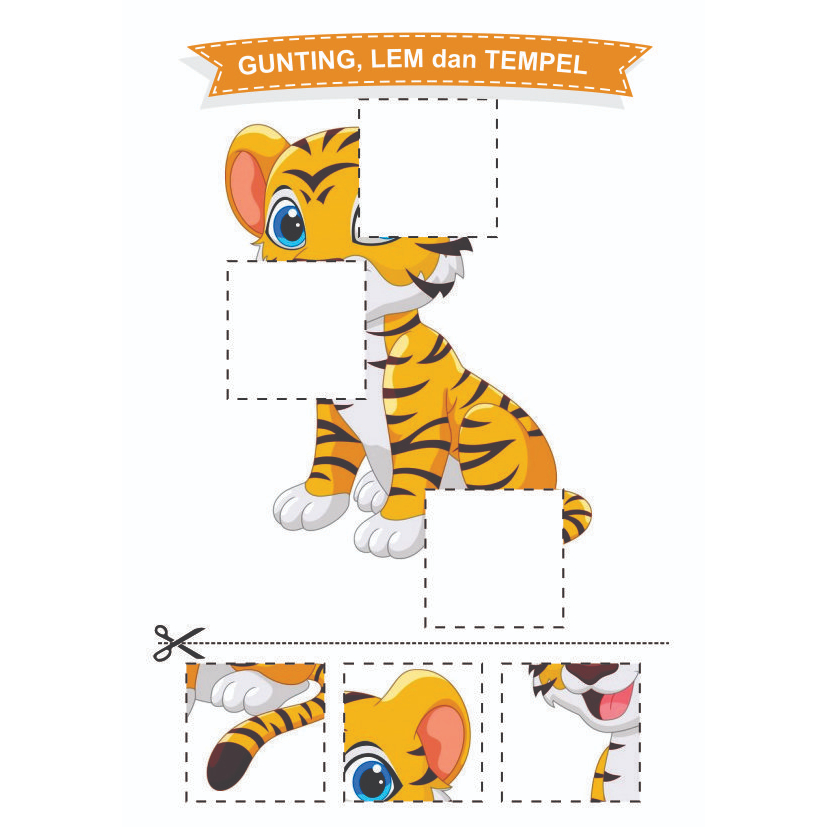 Jual Lembar Aktivitas Anak Gunting Lem dan Tempel - Lembar Belajar anak ...