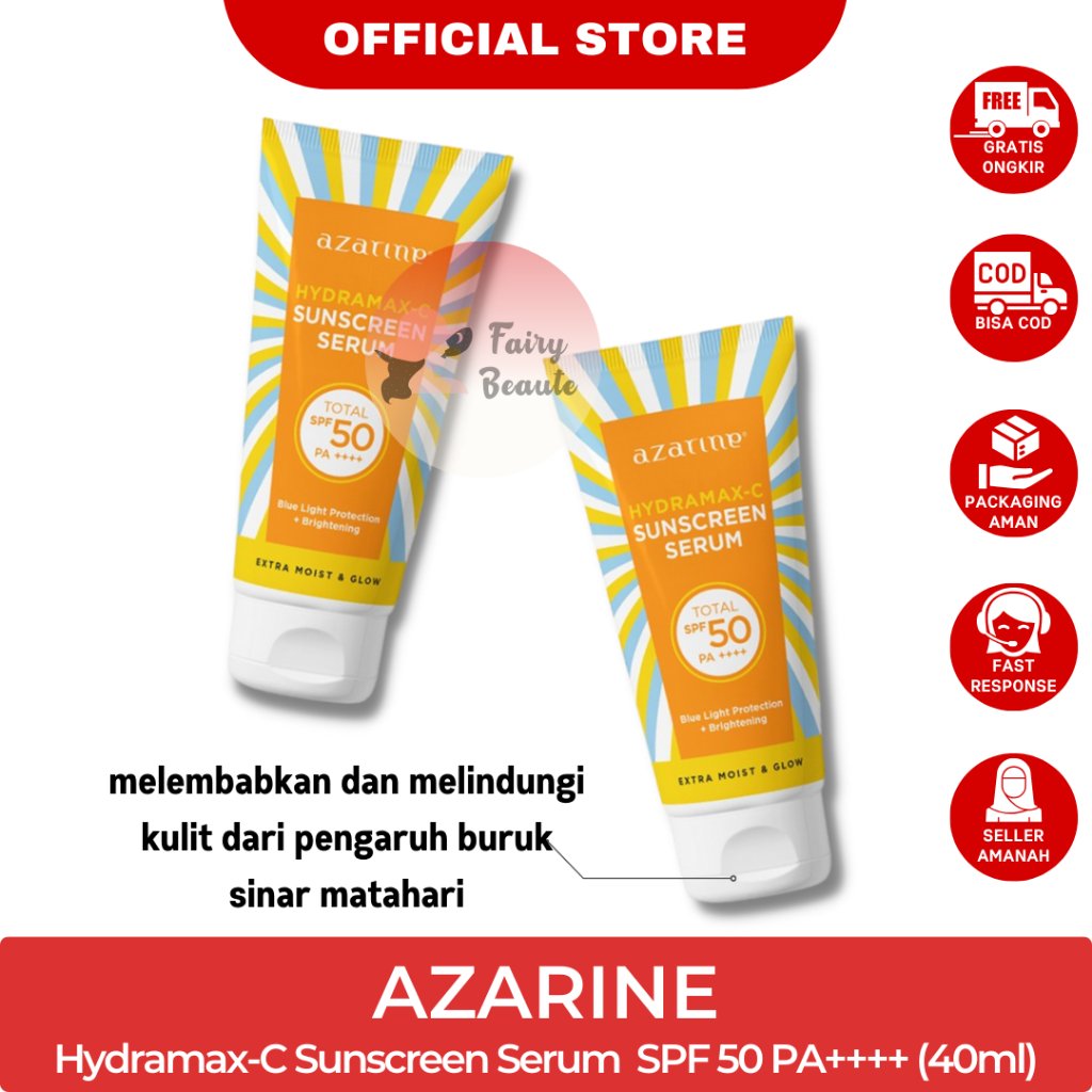 Jual AZARINE Azarin Hydramax-C Sunscreen Suncreen Serum Hydrasoothe ...