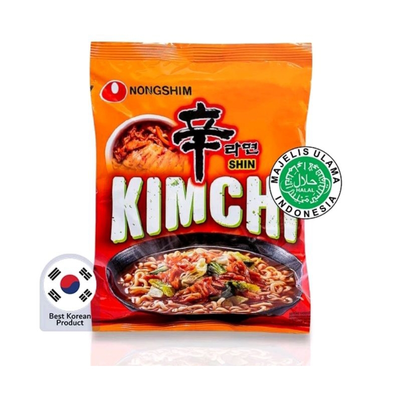 Jual NONGSHIM Shin Kimchi Noodle Soup Korea - Mi Ramen Rasa Kimchi 120g ...