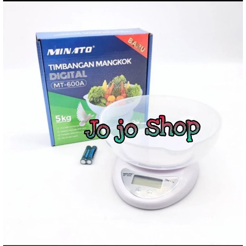 Jual Timbangan Di Gital Mangkok/Timbangan Kuwe 5kg Minato MT 600A | Shopee Indonesia