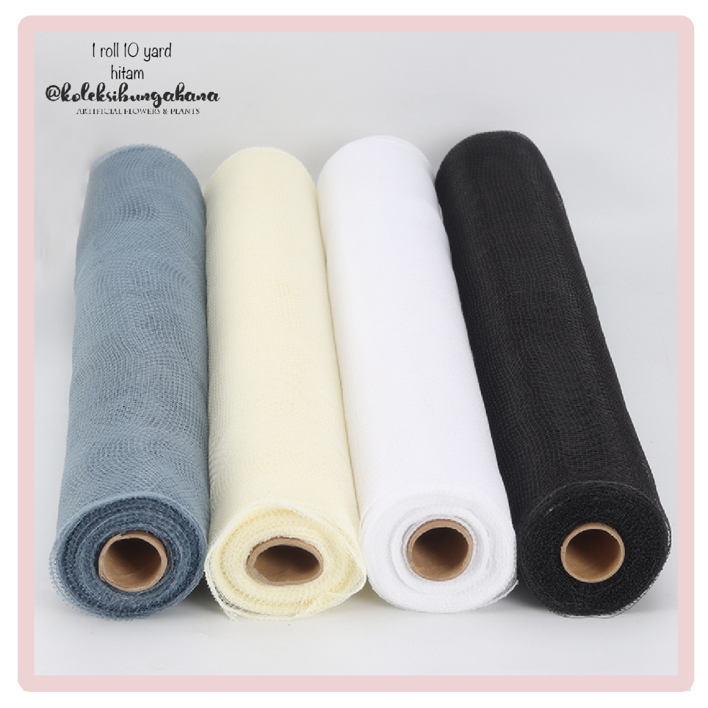 Jual flower wrapping mesh roll polymer tile caring korea kertas buket ...