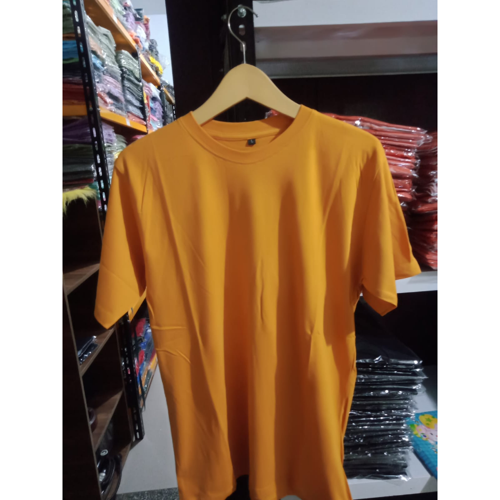 Jual KAOS POLOS MUSTARD | Shopee Indonesia