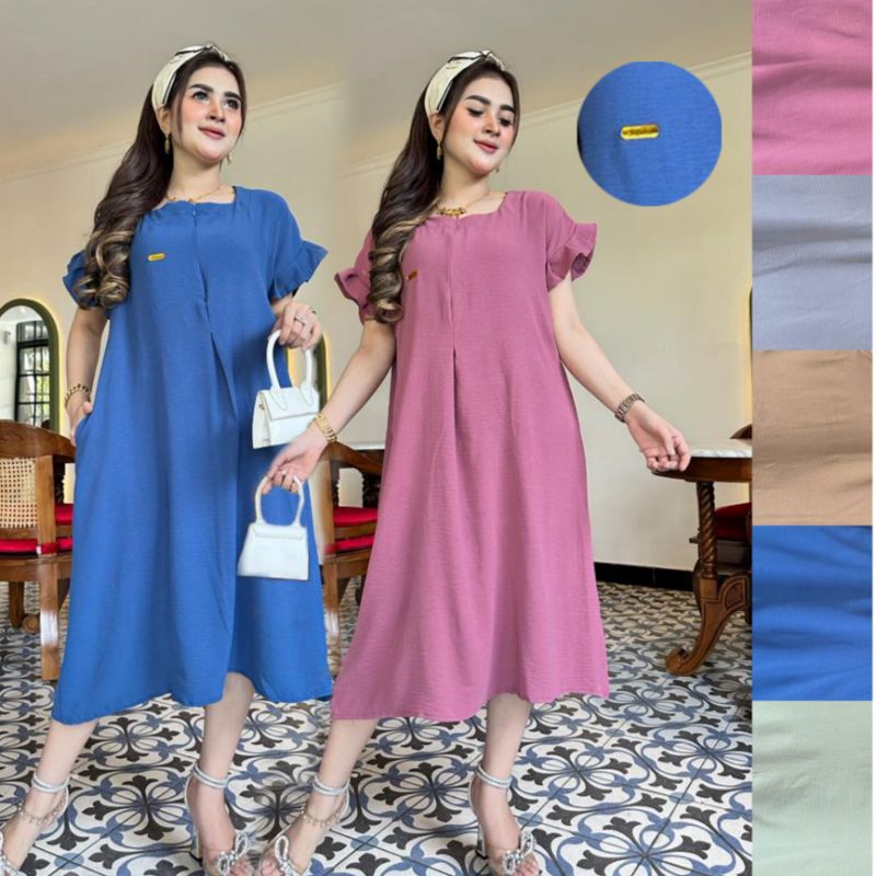 Jual Daster Remaja Wanita Crinkle Airflow Busui Murah Kekinian Terbaru ...