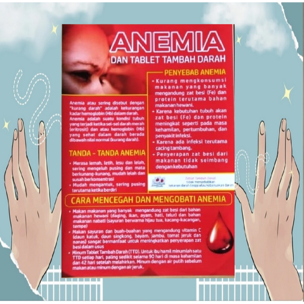 Jual Poster Anemia | Poster Anemia dan Tablet Tambah Darah | Poster ...