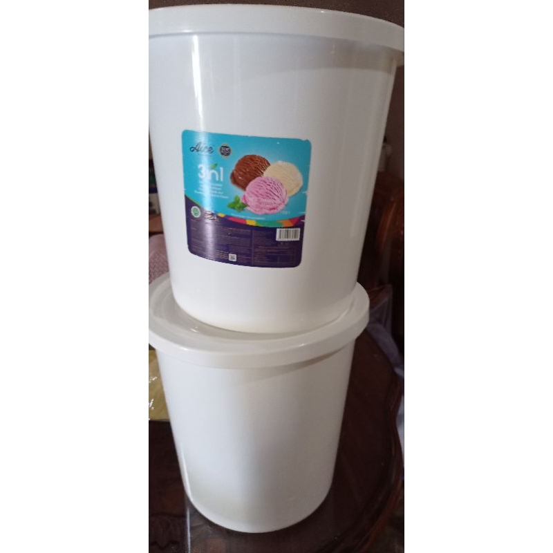 Jual Kaleng Ember Bekas Es Krim Ice Cream Bulat 8 Liter | Shopee Indonesia