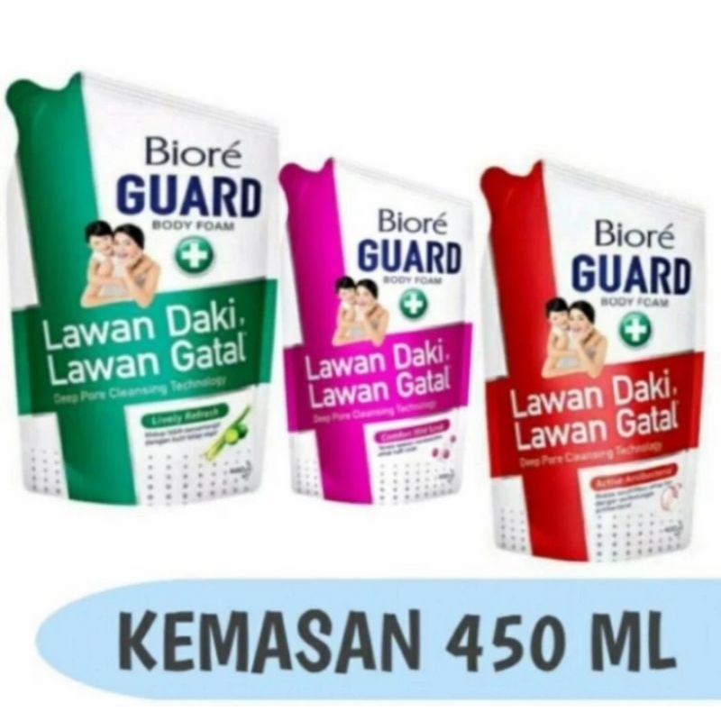 Jual Biore guard body foam 450ml reffil | Shopee Indonesia