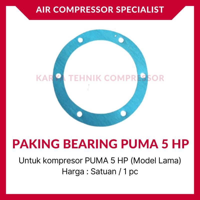 Jual Paking Packing Gasket Bearing Kompresor Udara PUMA 5 HP (Model ...