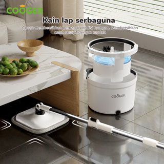Jual COOGER Alat Pel Single Spin Mop Panda Bucket Spin Mop Alat Pel ...