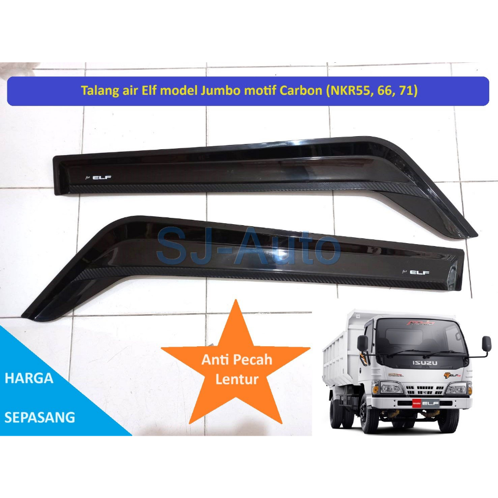 Jual Talang Air Elf macan Hitam Model Giga Jumbo Carbon Elf Lama Elf ...