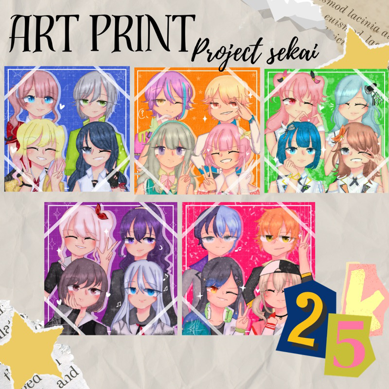 Jual ART PRINT PROJECT SEKAI by atsukaa | Shopee Indonesia
