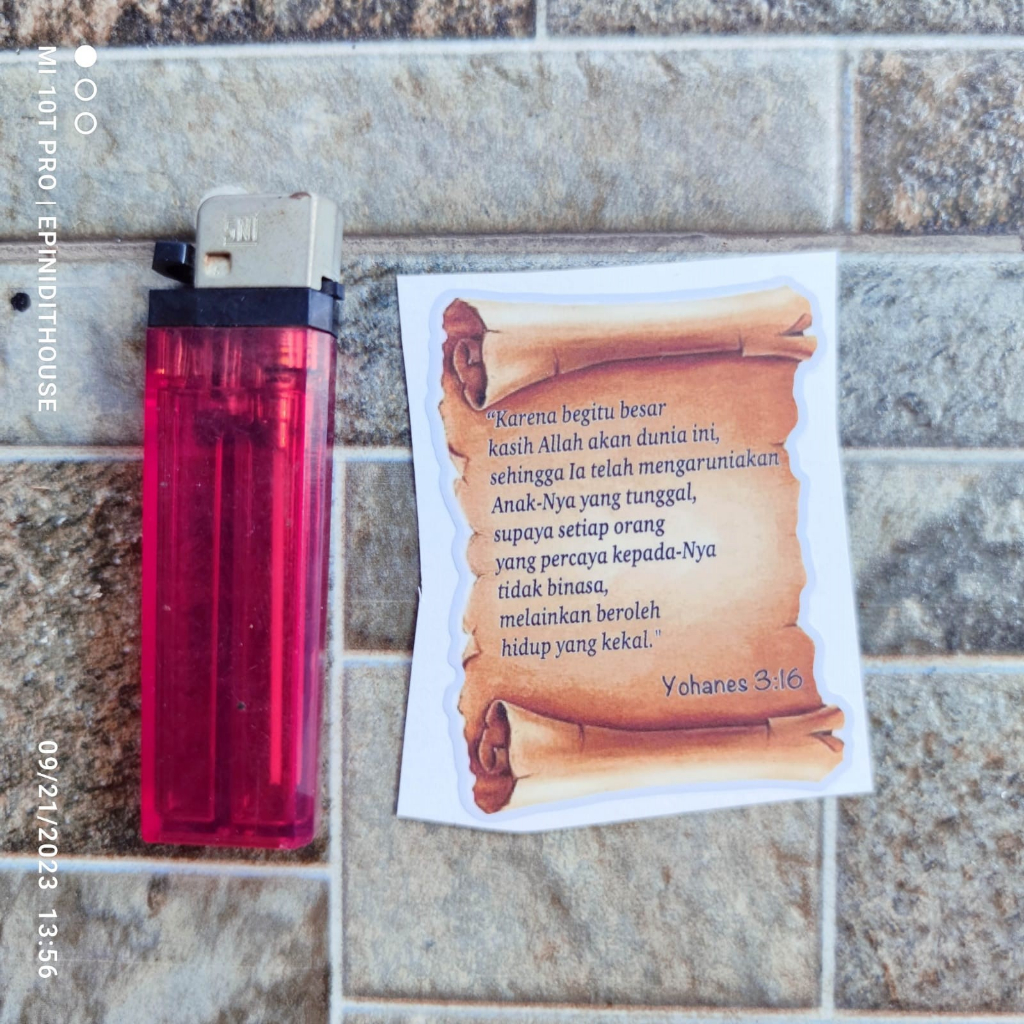 Jual Stiker Kristen Katolik Ayat Alkitab Matius Mazmur Lukas Doa ...