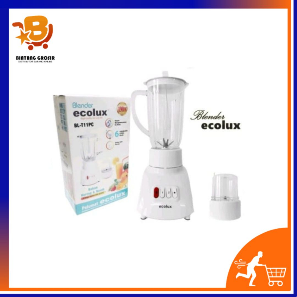 Jual BLENDER PLASTIC 2 IN 1 ECOLUX / Blender 2in1 TD / Blender 2in1 Yamakawa | Shopee Indonesia