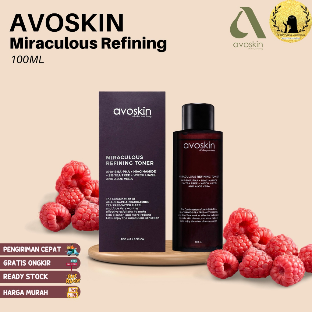 Jual Avoskin Miraculous REFINING TONER 100ml [AHA BHA PHA NIACINAMIDE ...