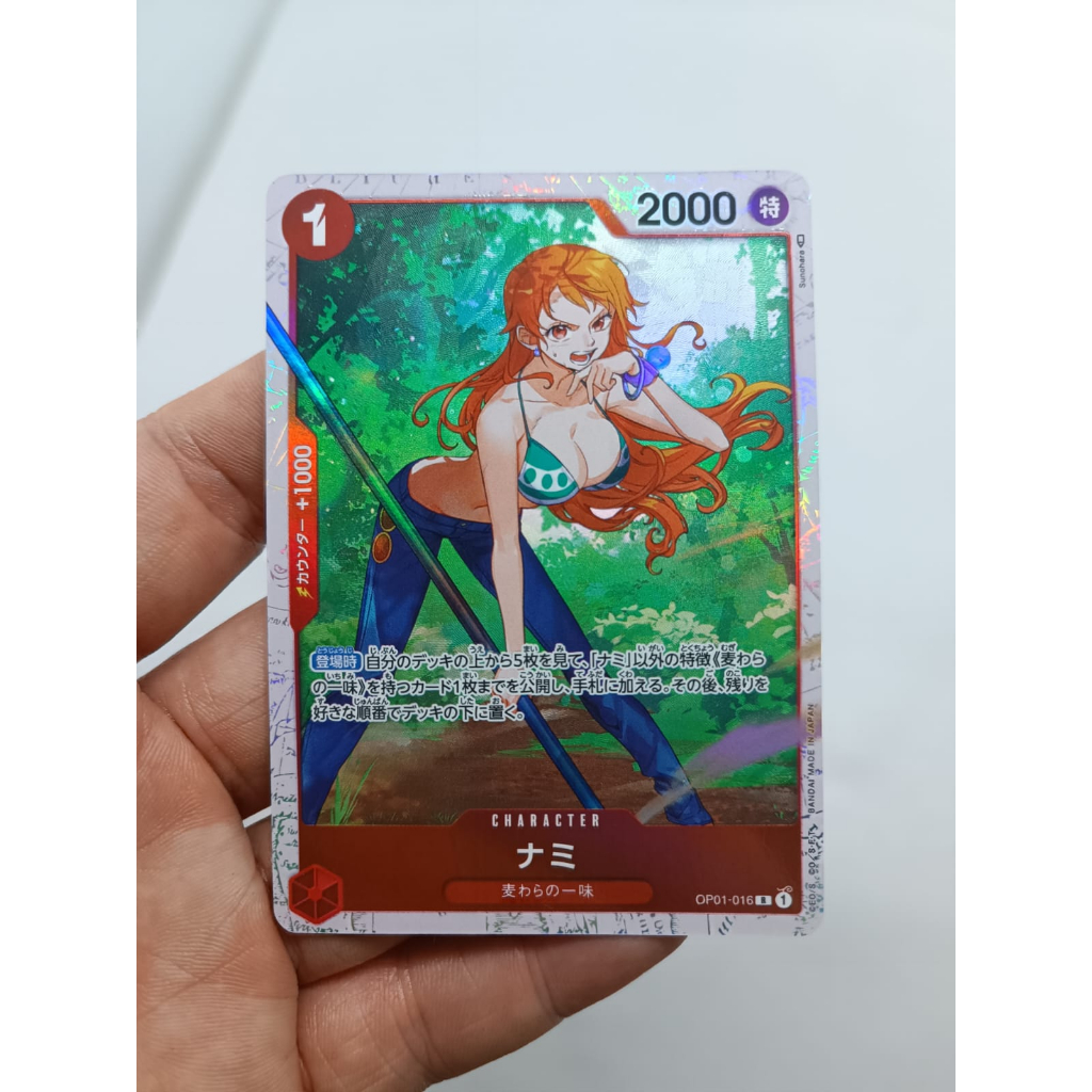 Jual OP01-016 | R | CHARACTER Nami (Parallel) TCG one piece Original ...